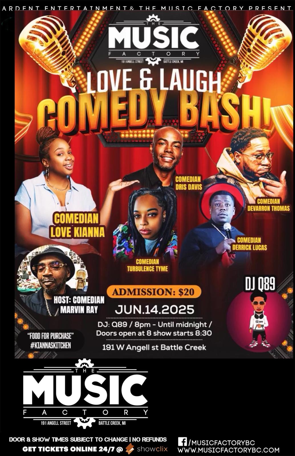 Tickets for Love & Laugh Comedy Bash LOVE KIANNA in Battle Creek from ...