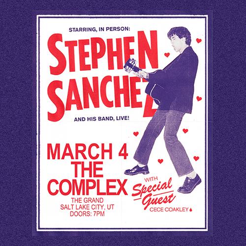Tickets for STEPHEN SANCHEZ in Salt Lake City from The Complex