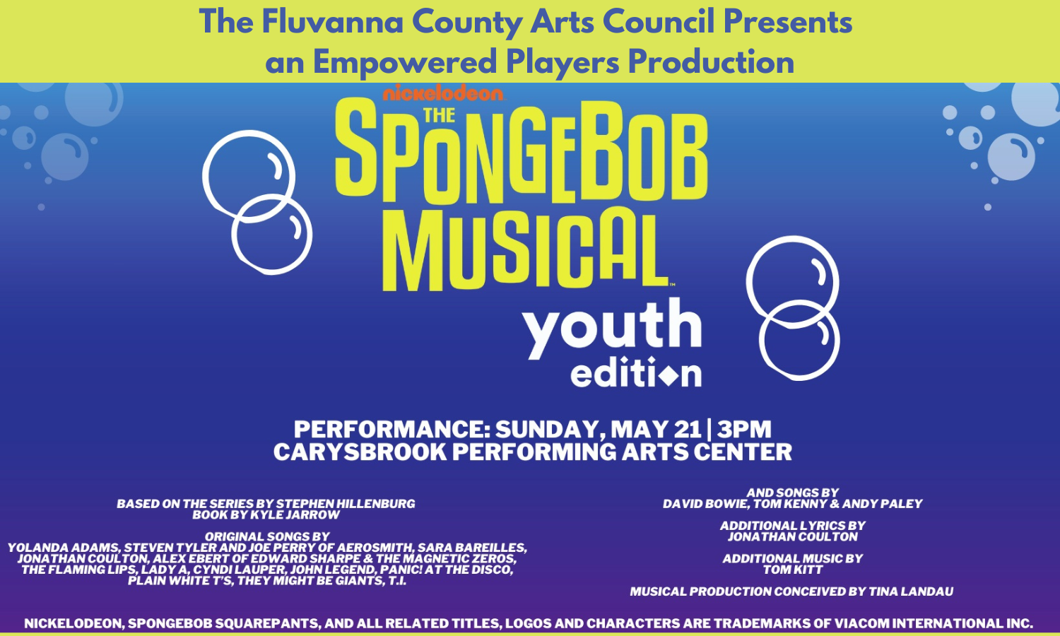 Tickets for The SpongeBob Musical: Youth Edition in Fork Union from ...