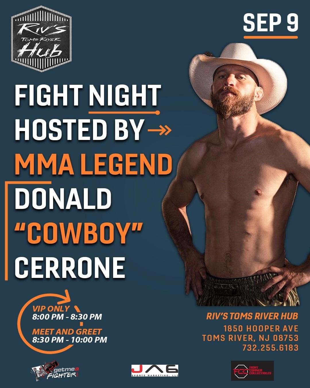 Tickets for COWBOY CERRONE AT RIVS TOMS RIVER HUB-FIGHT NIGHT in ...