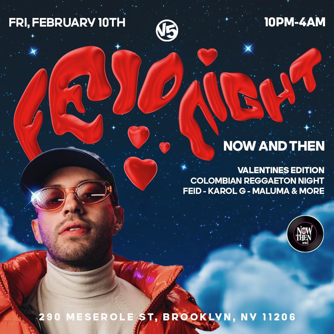 Tickets for Feid Night @ Now And Then in Brooklyn from V5 Group