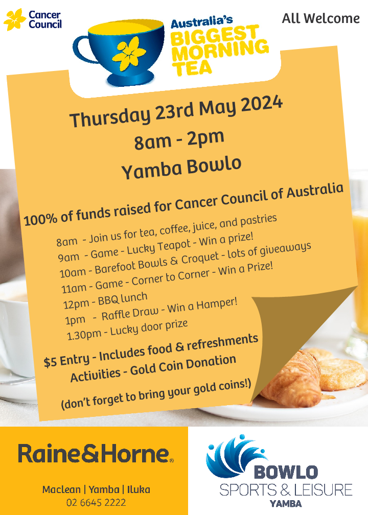 Tickets for Australia’s Biggest Morning Tea in Yamba from Ticketbooth