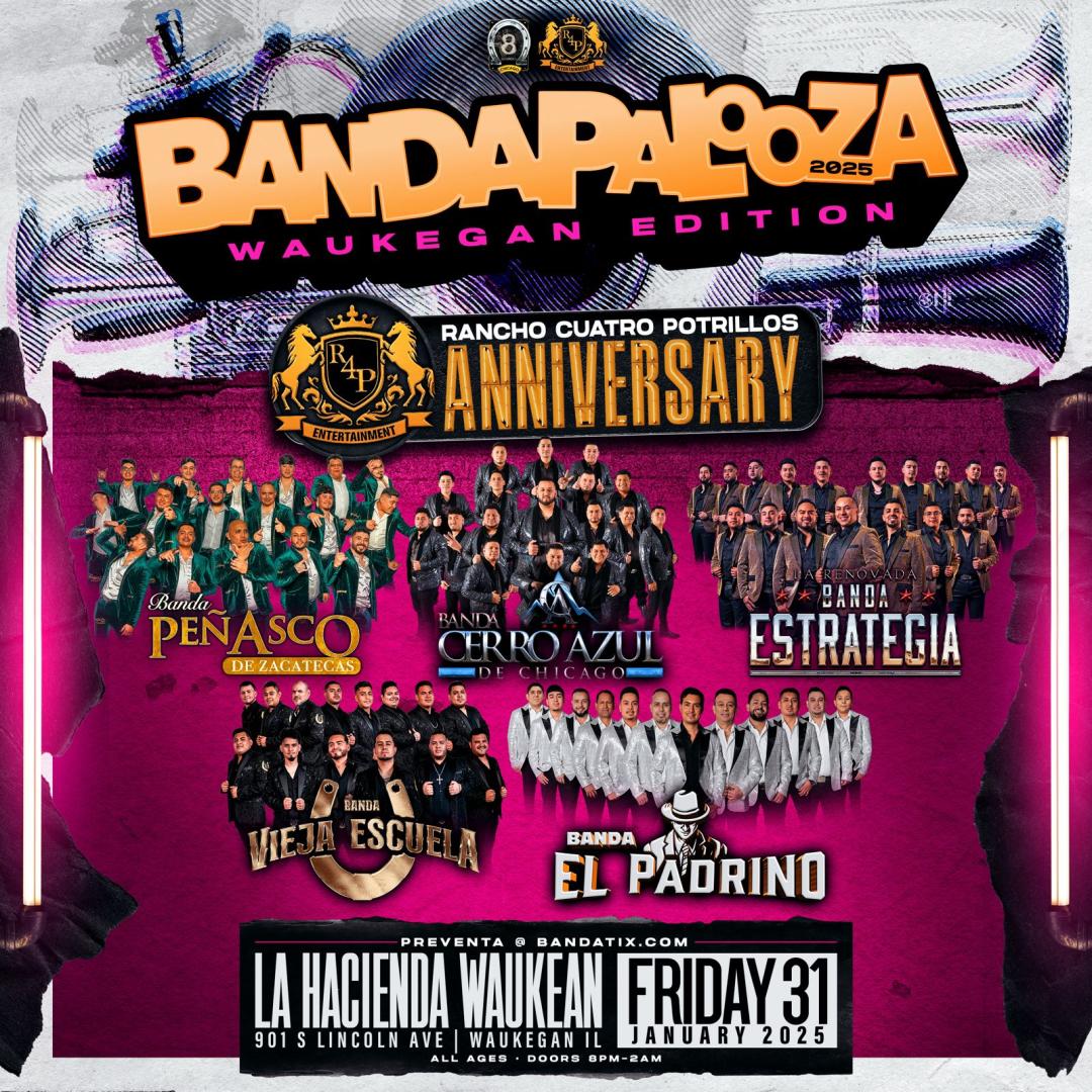 Tickets for BANDA-PALOOZA 2025 @ * LA HACIENDA DE WAUKEAGAN* in ...