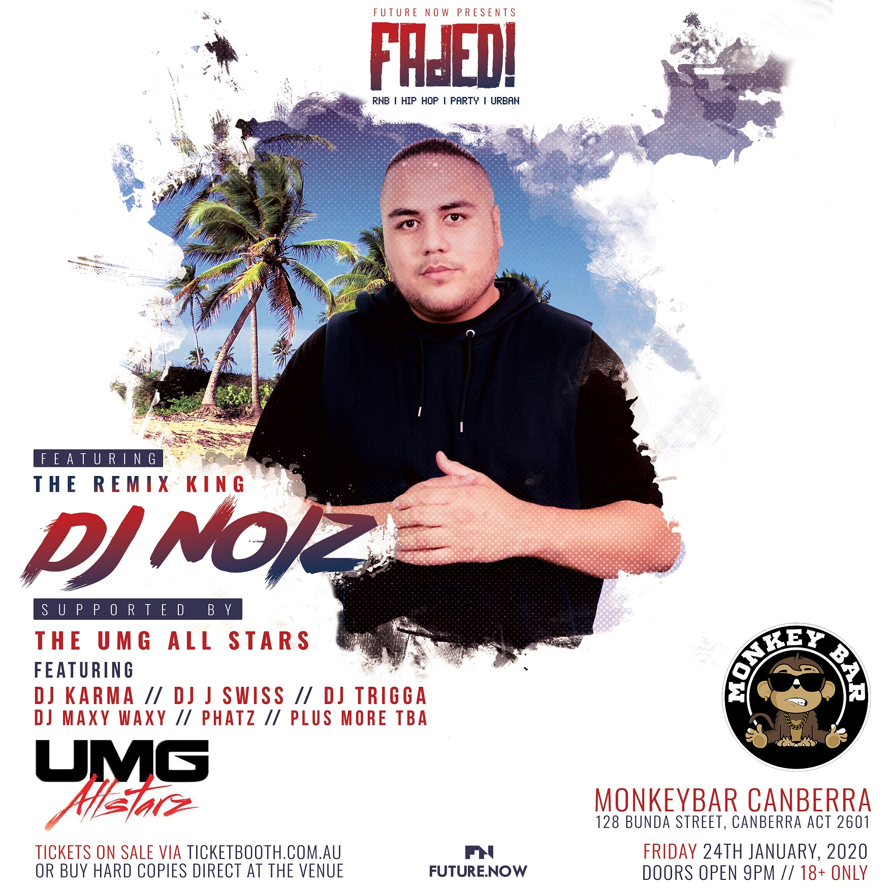 Tickets for Faded feat. DJ Noiz - Canberra in Canberra from Ticketbooth