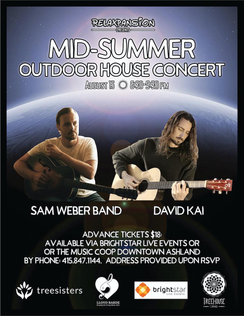 Tickets for Sam Weber Band & David Kai: mid-Summer's Dream House ...