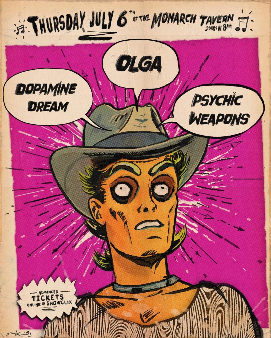Tickets for Dopamine Dream, Olga, Psychic Weapons in Toronto from ShowClix