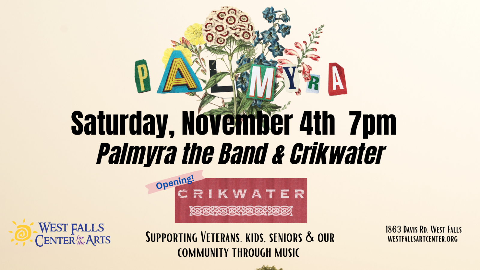 Tickets for Palmyra the Band in West Falls from ShowClix