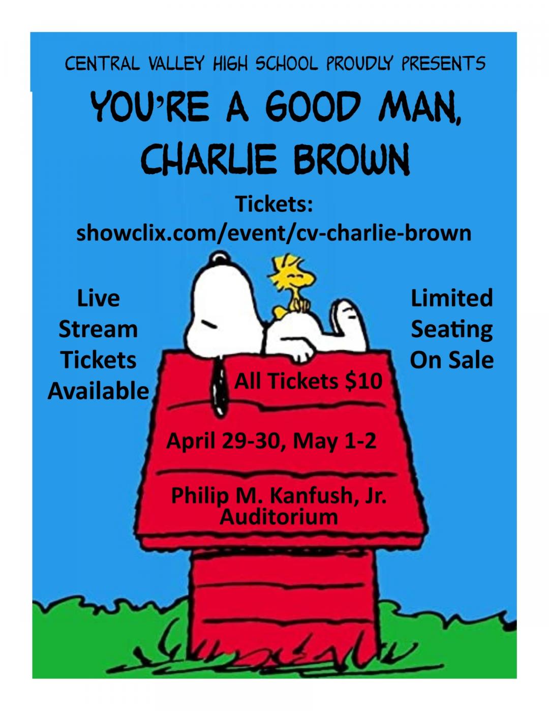 Tickets for You're a Good Man, Charlie Brown in Monaca from ShowClix