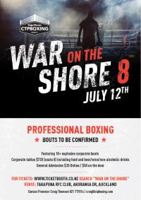 Tickets for War on the Shore VIII in Auckland from Ticketbooth New Zealand