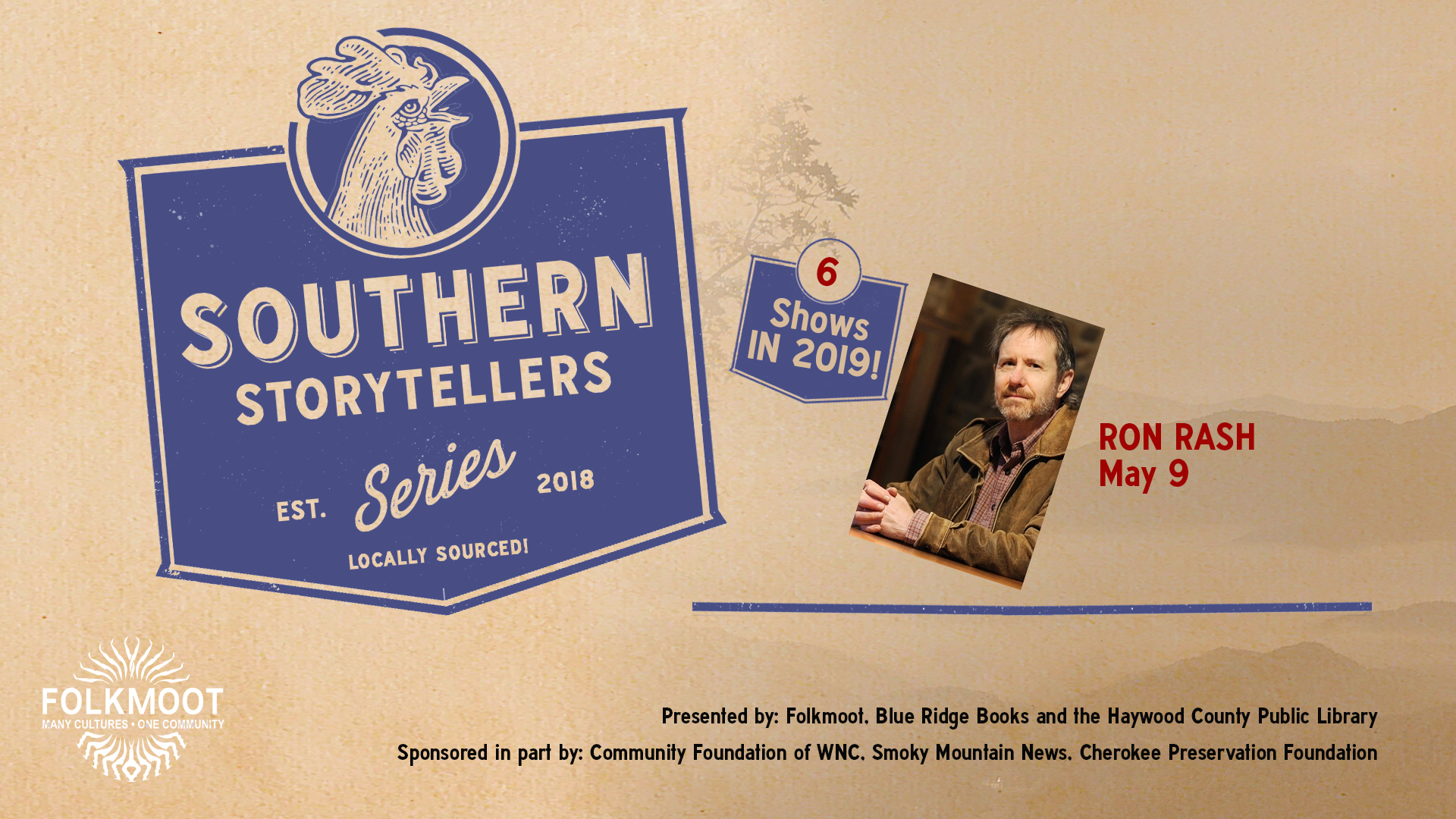 Tickets for Southern Storytellers Series: Ron Rash in Waynesville from ...