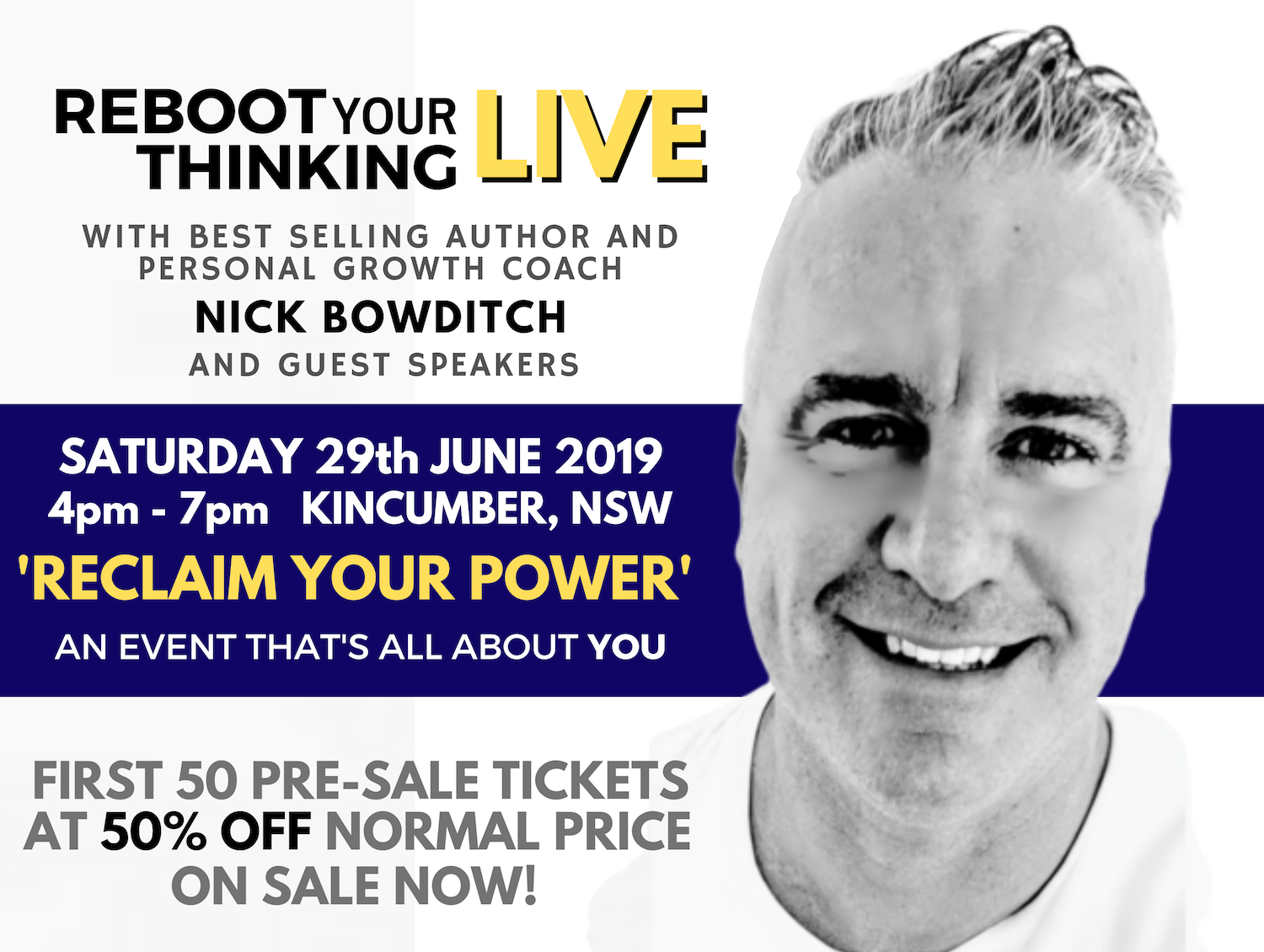 Tickets for Reboot Your Thinking LIVE: 'Reclaim Your Power' in ...
