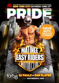 Tickets for MATINEE Main Event | PRIDE Saturday | DJ Paulo + Dan Slater ...