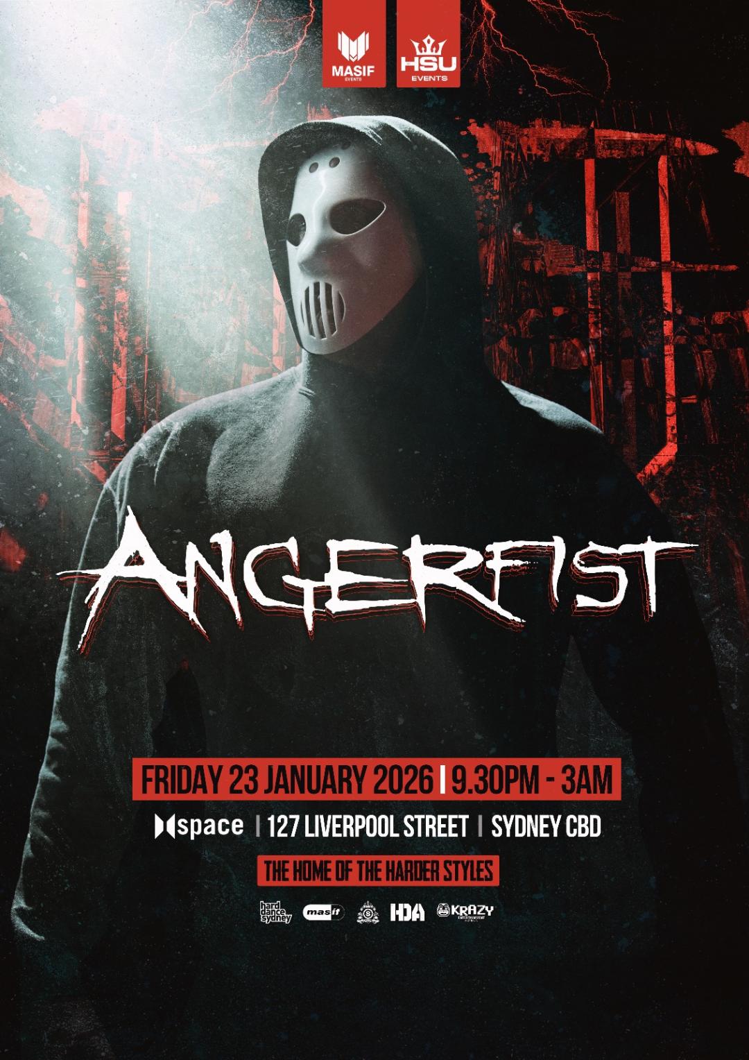 Tickets for Masif & HSU presents Angerfist in Sydney from Ticketbooth