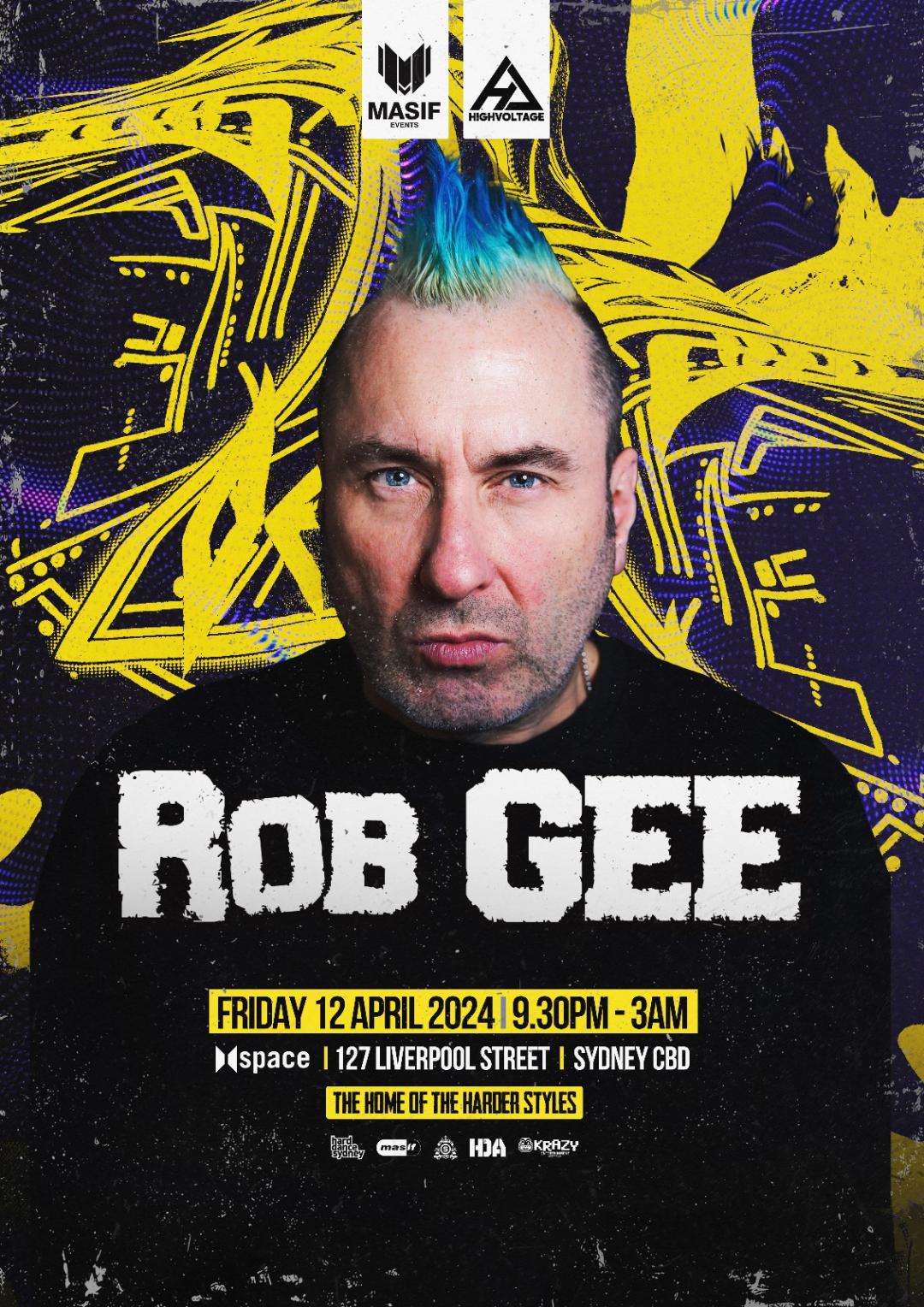 Tickets for Masif & High Voltage present Rob Gee in Sydney from Ticketbooth