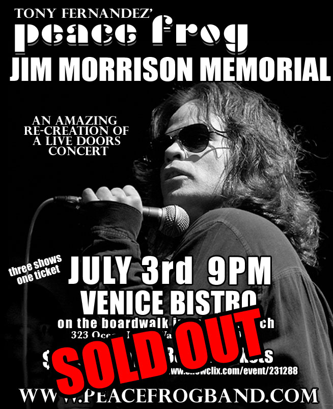 Tickets for Jim Morrison Memorial Concert in Venice Beach from ShowClix