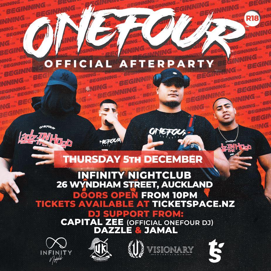 Tickets for ONE FOUR 'AFTER-PARTY' - Auckland in Auckland from Ticketspace