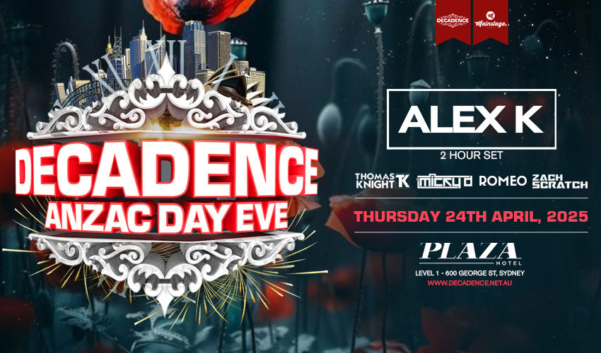 Tickets for Decadence Anzac Day Eve in Sydney from Ticketbooth