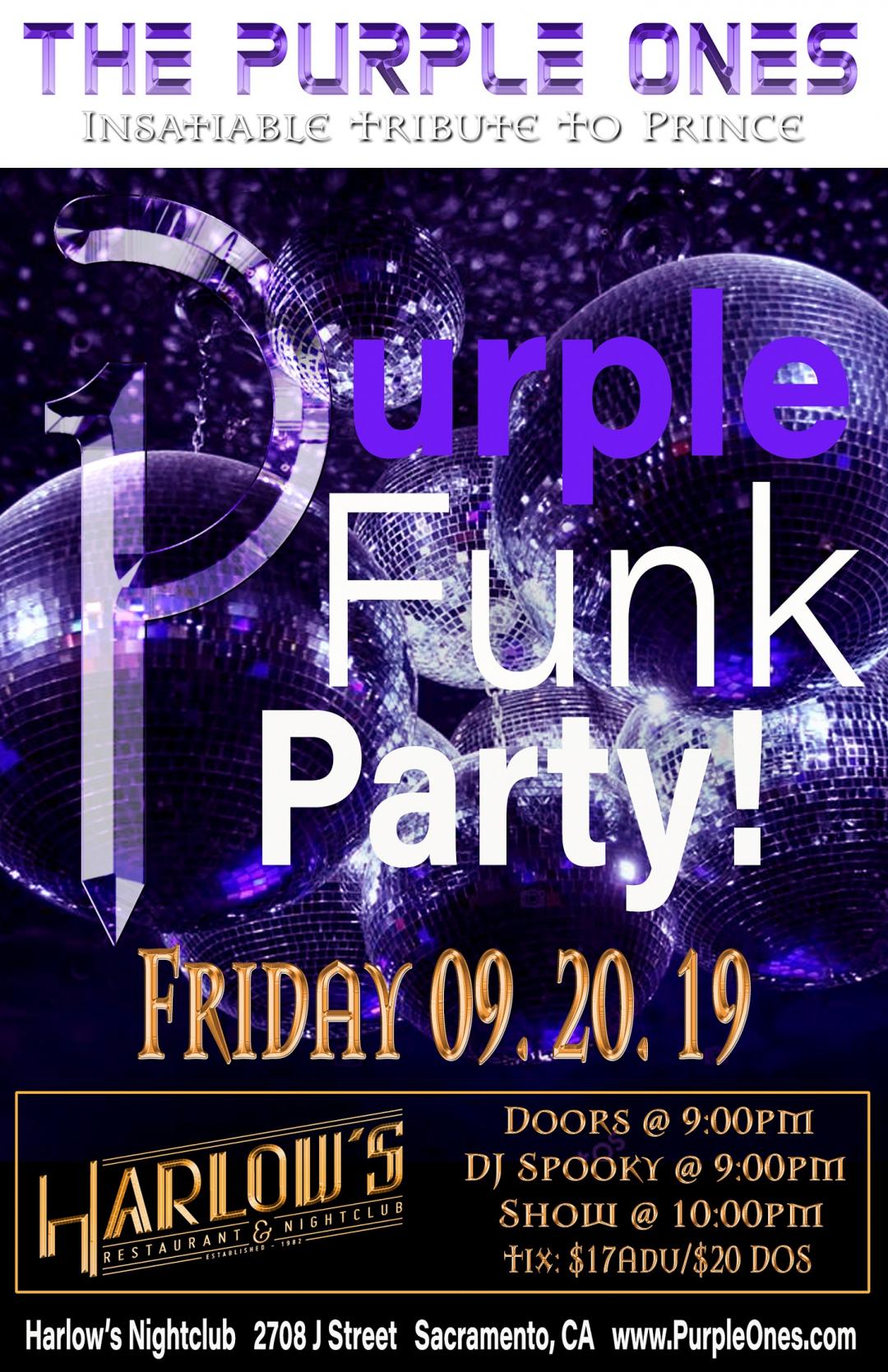 Tickets for The Purple Ones' Purple Funk Party in Sacramento from Harlows