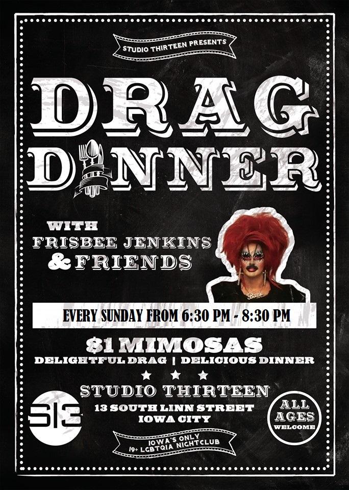 Tickets for Drag Dinner Pizza Party! in IOWA CITY from MIDWESTIX