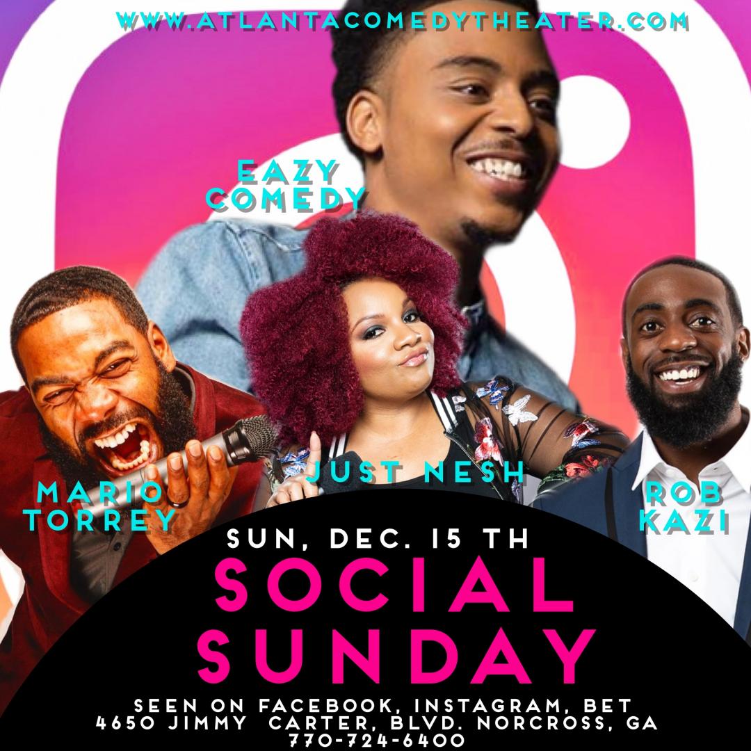 Tickets for SOCIAL SUNDAYS featuring EAZY COMEDY in Norcross from ...