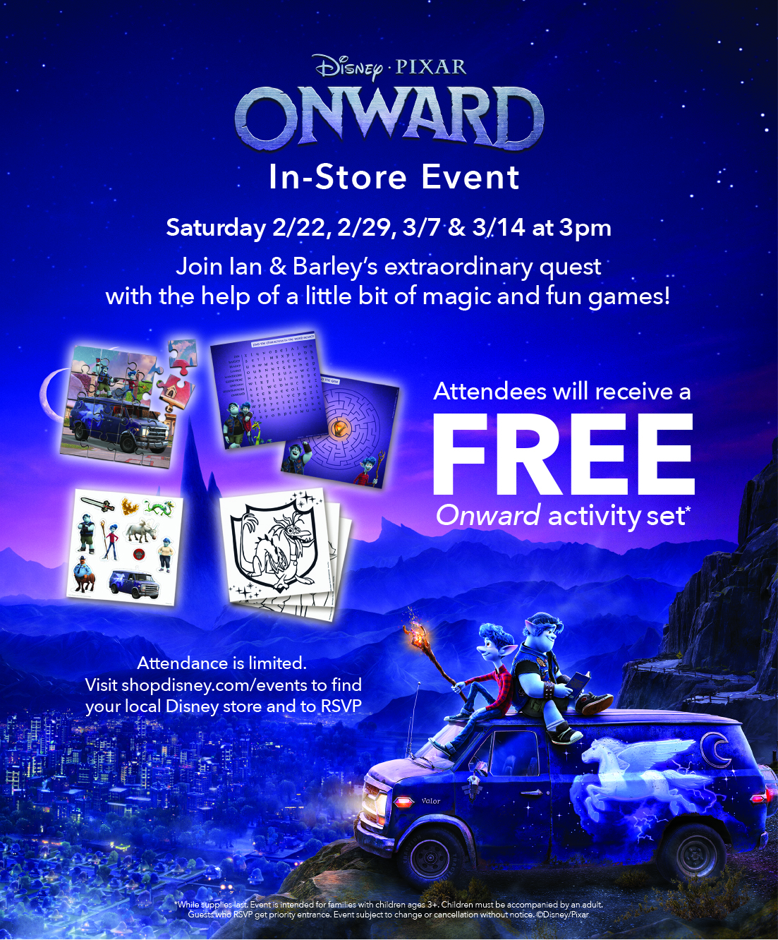 Tickets for Onward in Wayne from Disney Store