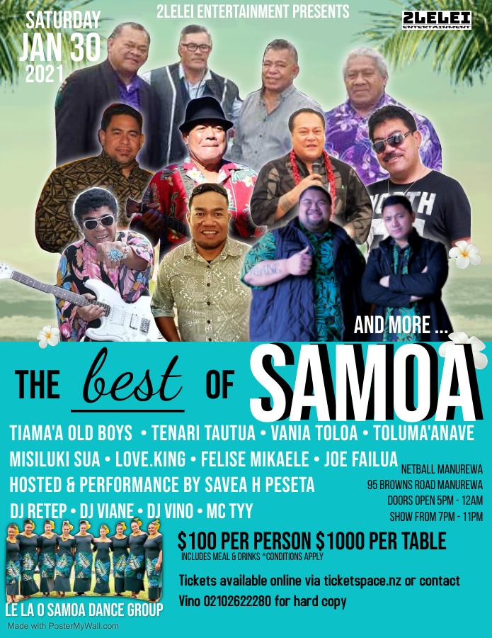 Tickets for The Best of Samoa in Auckland from Ticketspace