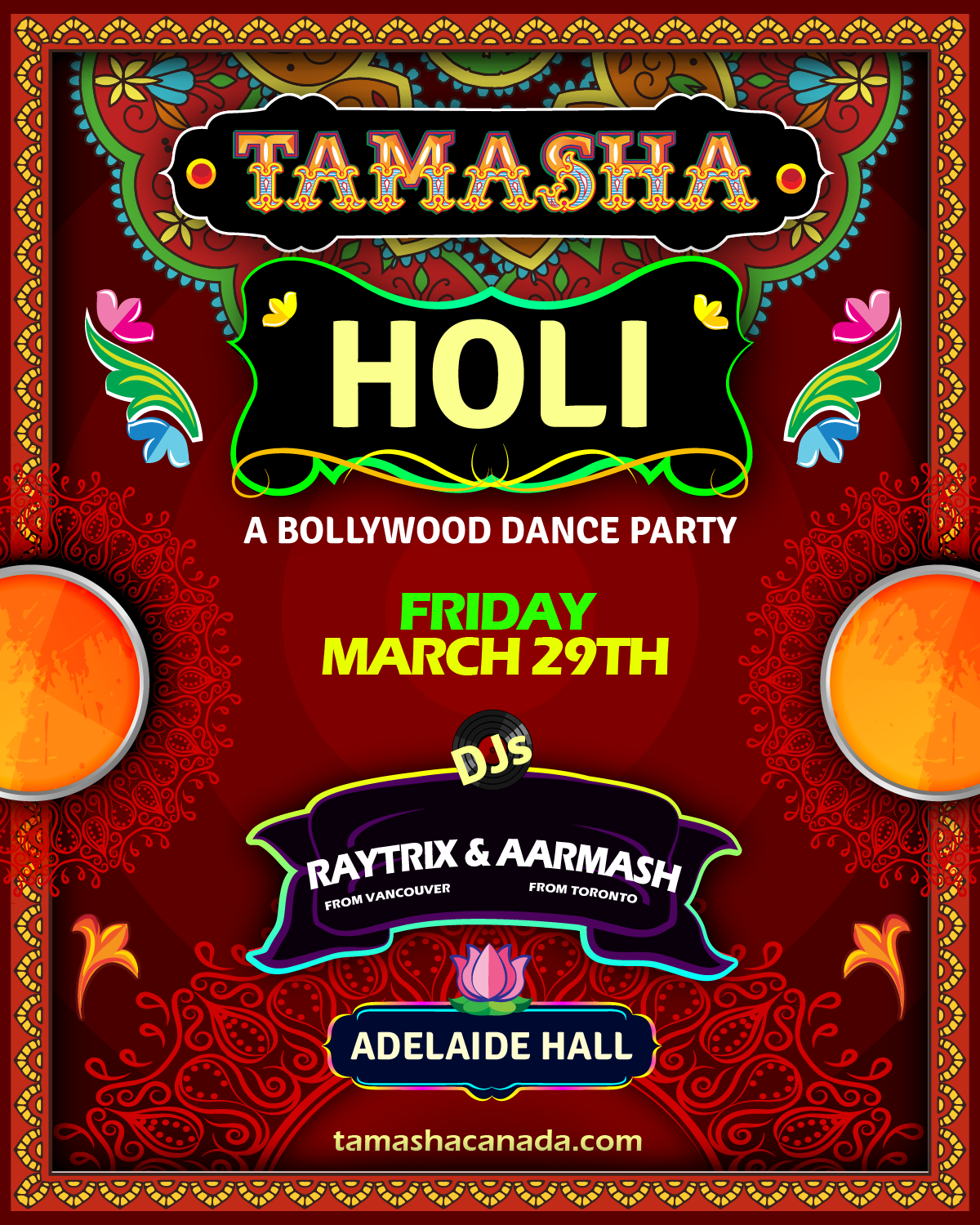 TAMASHA Presents: HOLI - A Bollywood Dance Party | Toronto 2024 ...