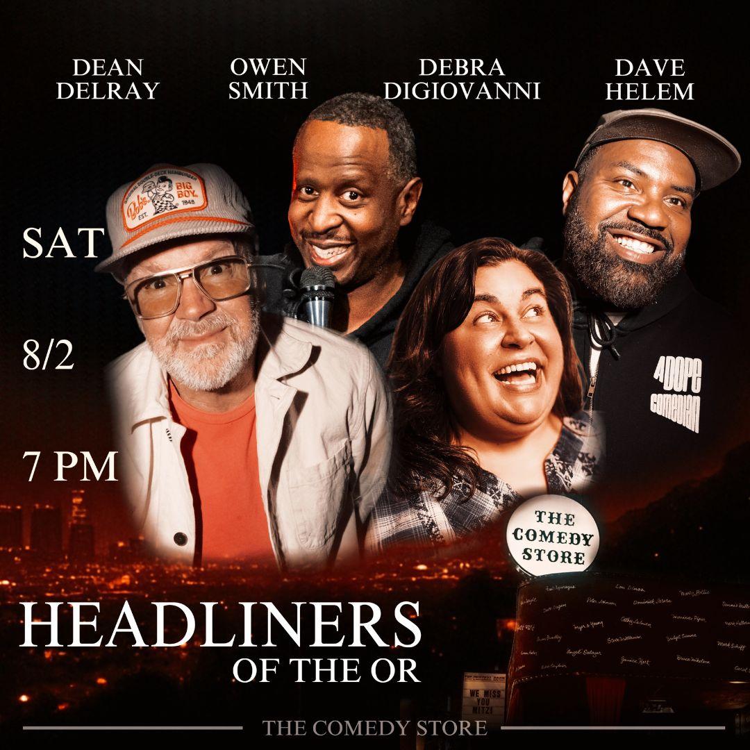 Tickets for Headliners of the OR - Dean Delray, Owen Smith, Debra ...