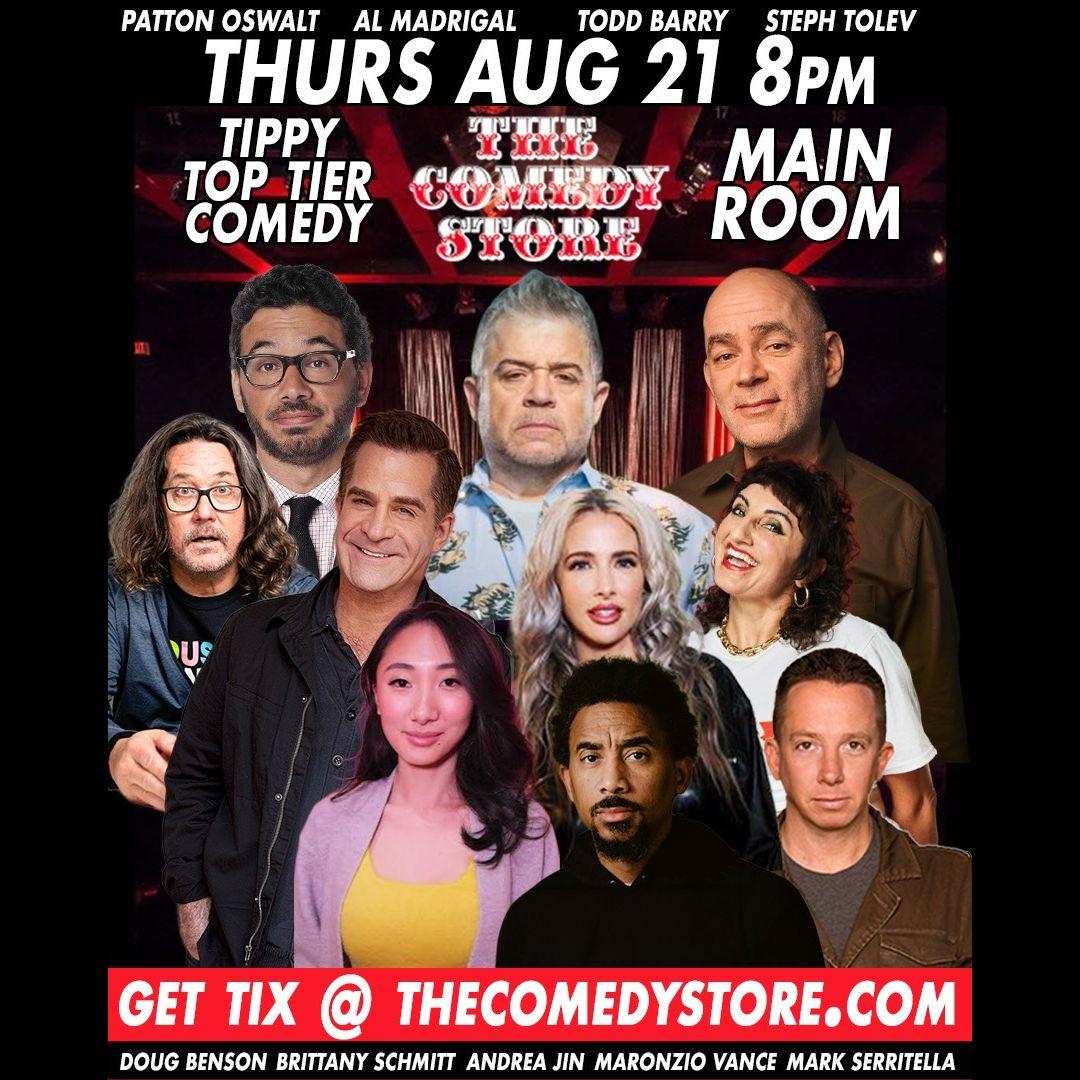 Tickets for Tippy Top Tier Comedy - Patton Oswalt, Al Madrigal, Todd Barry, Todd Glass, Doug ...