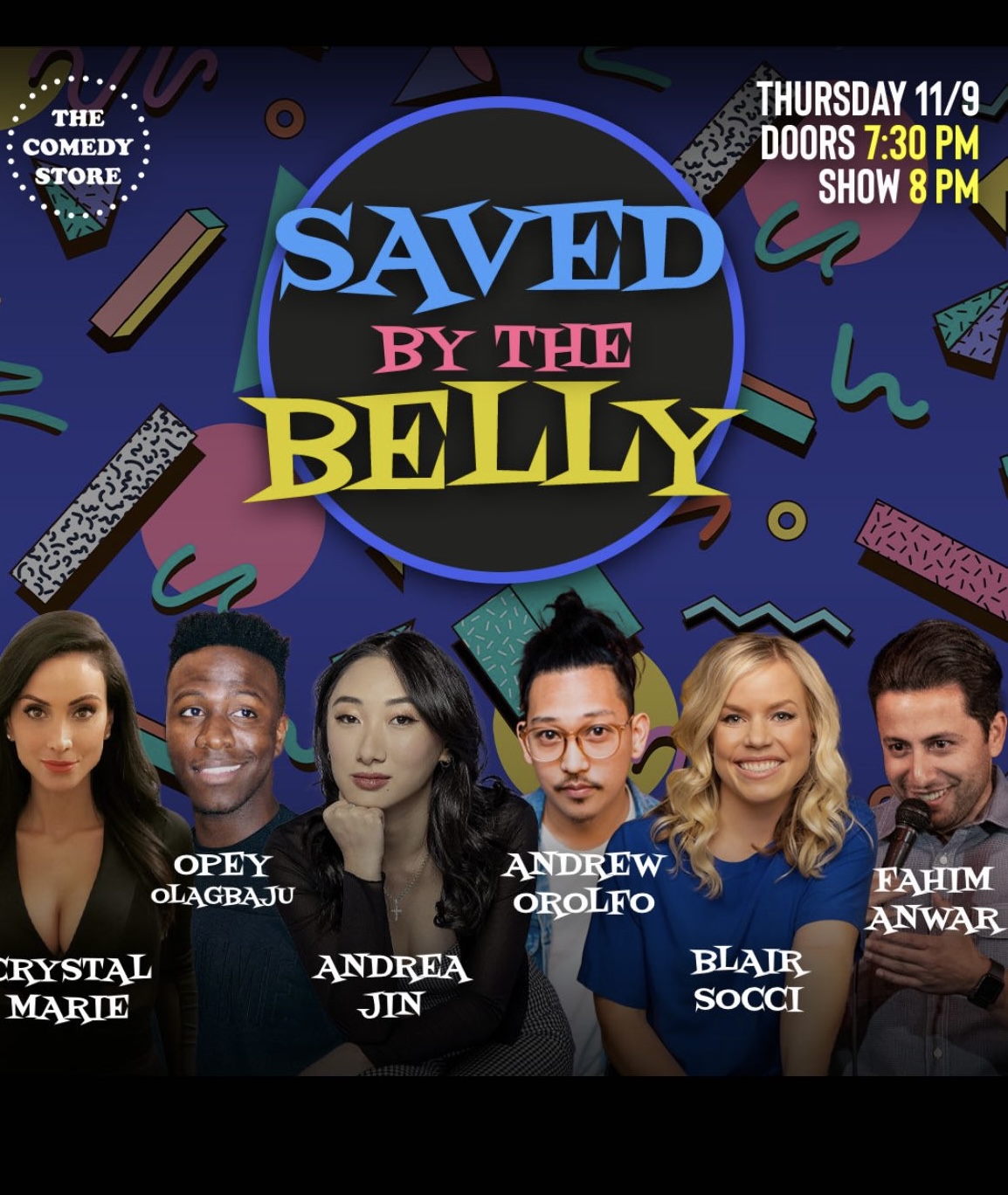Tickets for *SOLD OUT* Saved By The Belly - Andrea Jin, Andrew Orofolo ...