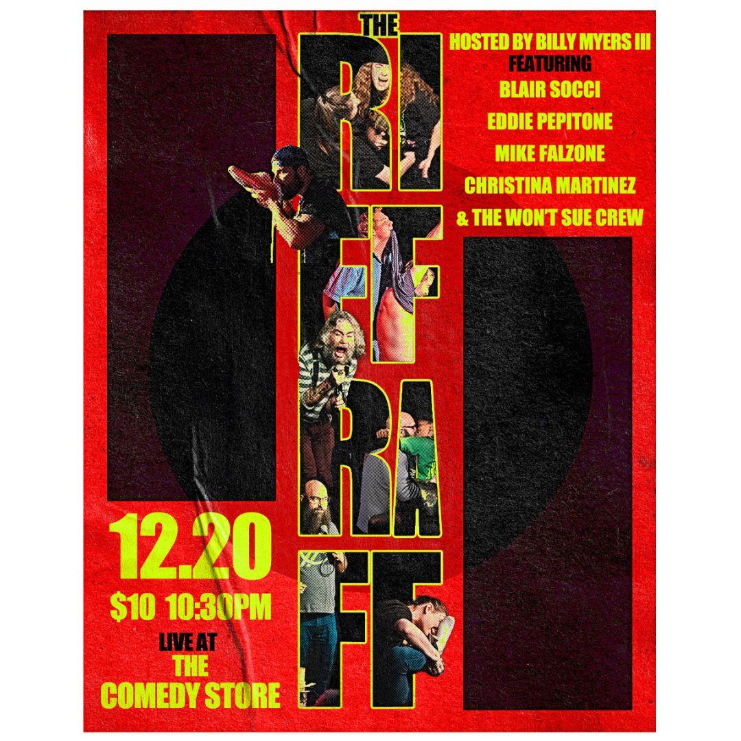 Tickets for The Riff Raff with Billy Myers III - Blair Socci, Eddie ...