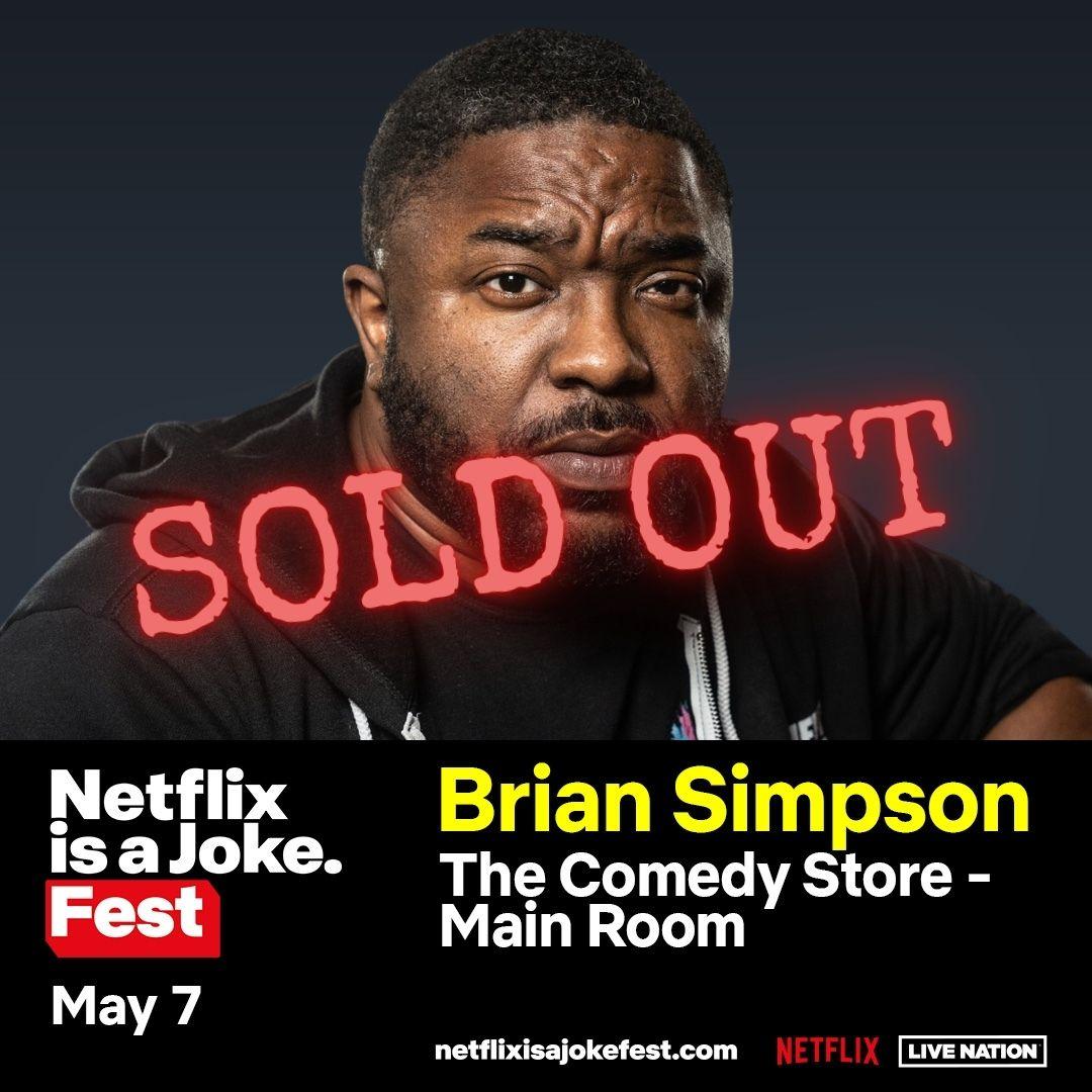 Tickets for *SOLD OUT* Brian Simpson: Netflix is a Joke Festival ...