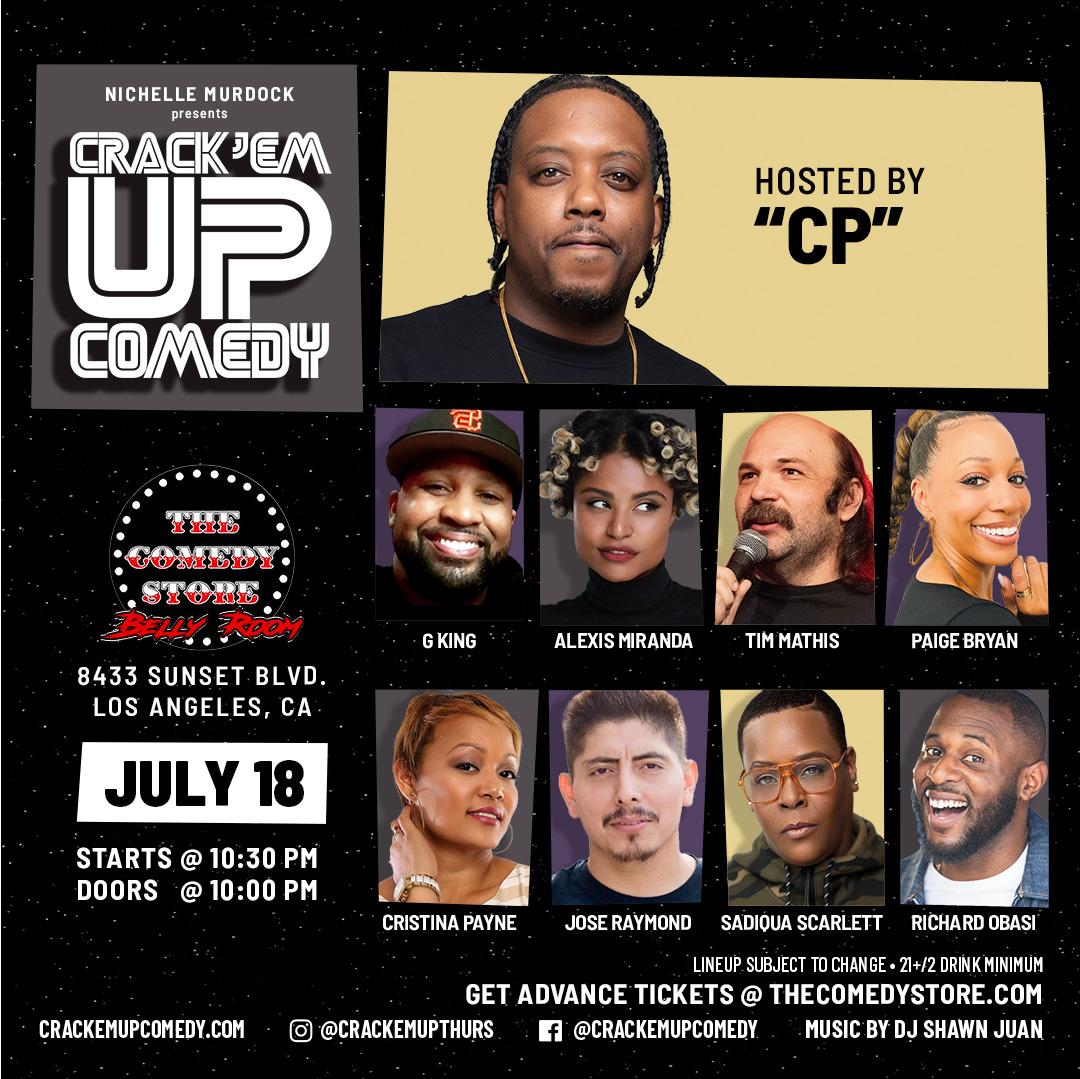 Tickets for *Low Ticket Warning* Crack'Em Up Thursdays - Hosted by CP ...