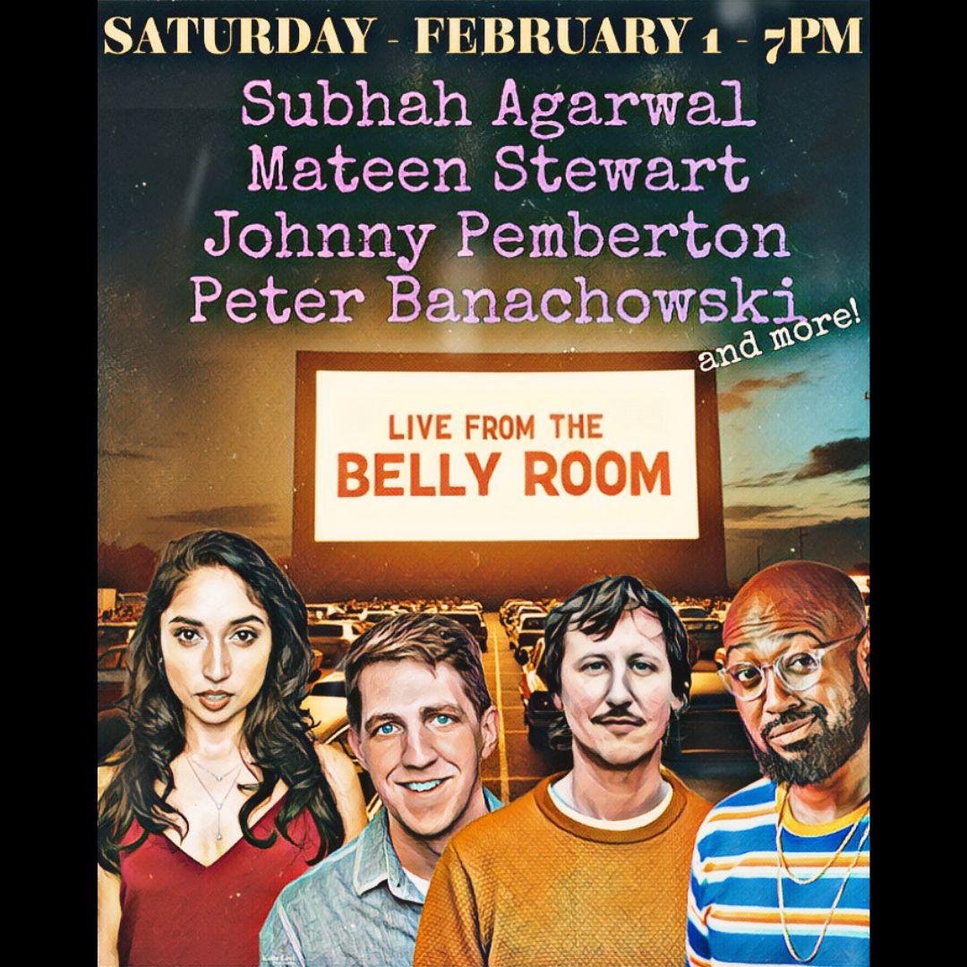 Tickets for Live from the Belly Room - Subhah Agarwal, Mateen Stewart ...