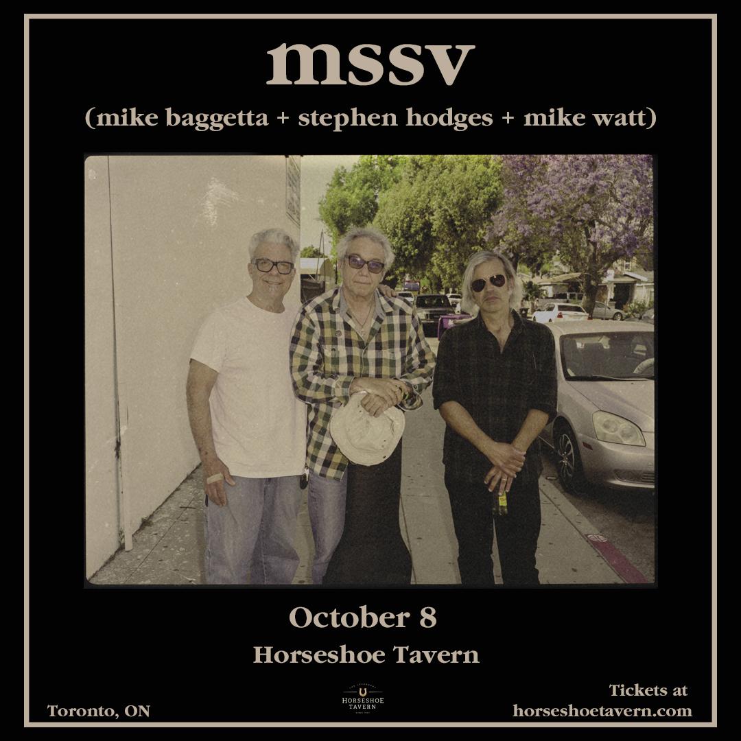 Tickets for mssv (mike baggetta + stephen hodges + mike watt) in Toronto from Showclix