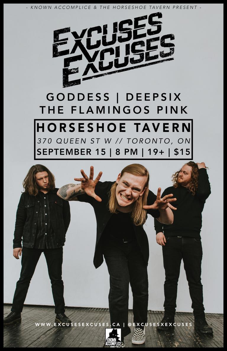 Tickets for Excuses Excuses in Toronto from Showclix