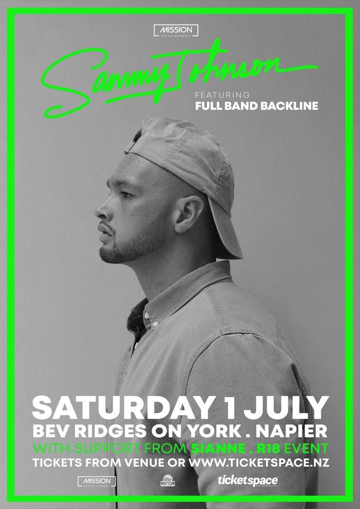Tickets for SAMMY JOHNSON | Napier in Napier from Ticketspace
