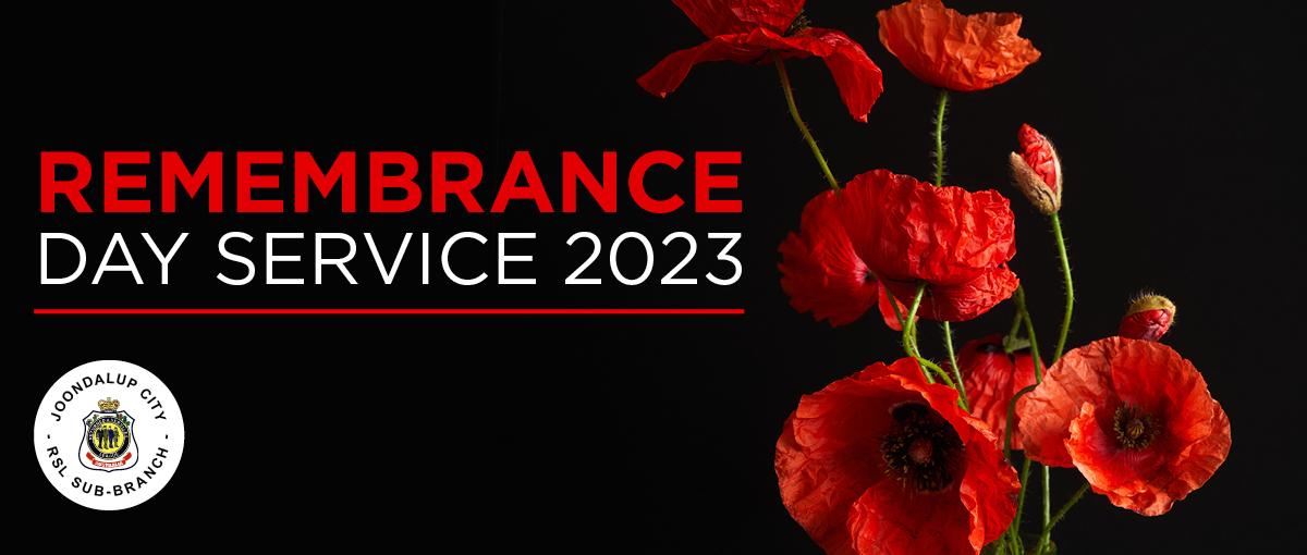 Tickets for Remembrance Day Service 2023 in Joondalup from Ticketbooth