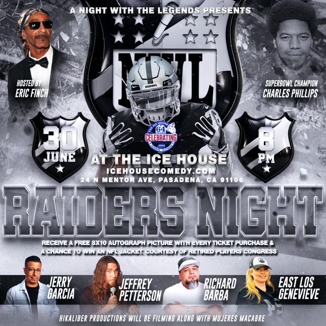 Tickets for Raiders Night w/Jerry Garcia & more in Pasadena from ShowClix