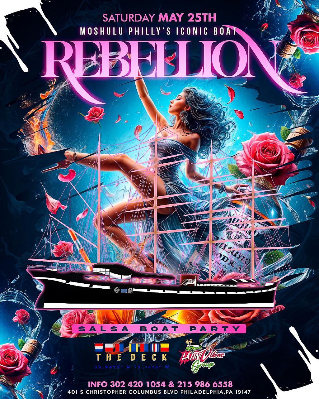 Tickets for REBELION MOSHULU'S ICONIC LATIN BOAT PARTY in Philadelphia ...