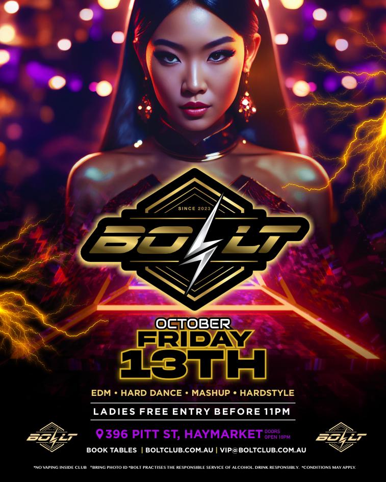 Tickets for BOLT NIGHTCLUB - Friday 13th Oct in Haymarket from Ticketbooth