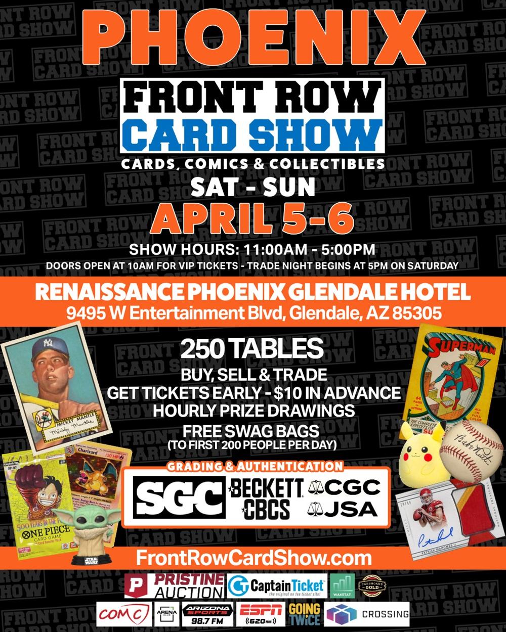 Tickets for Front Row Card Show Phoenix 2025 Apr 5-6 in Glendale from ...