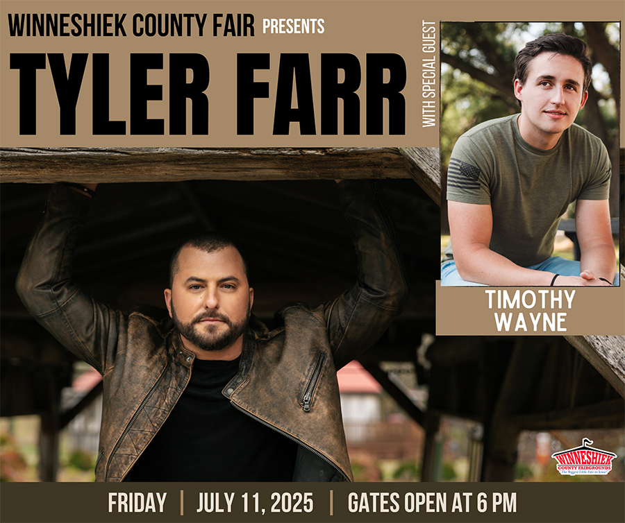 Tickets for Tyler Farr w/ guest Timothy Wayne in Decorah from MIDWESTIX