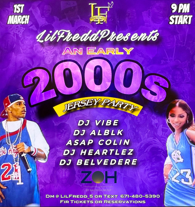 Tickets for An Early 2000’s Jersey Party in Tumon from GuamTime