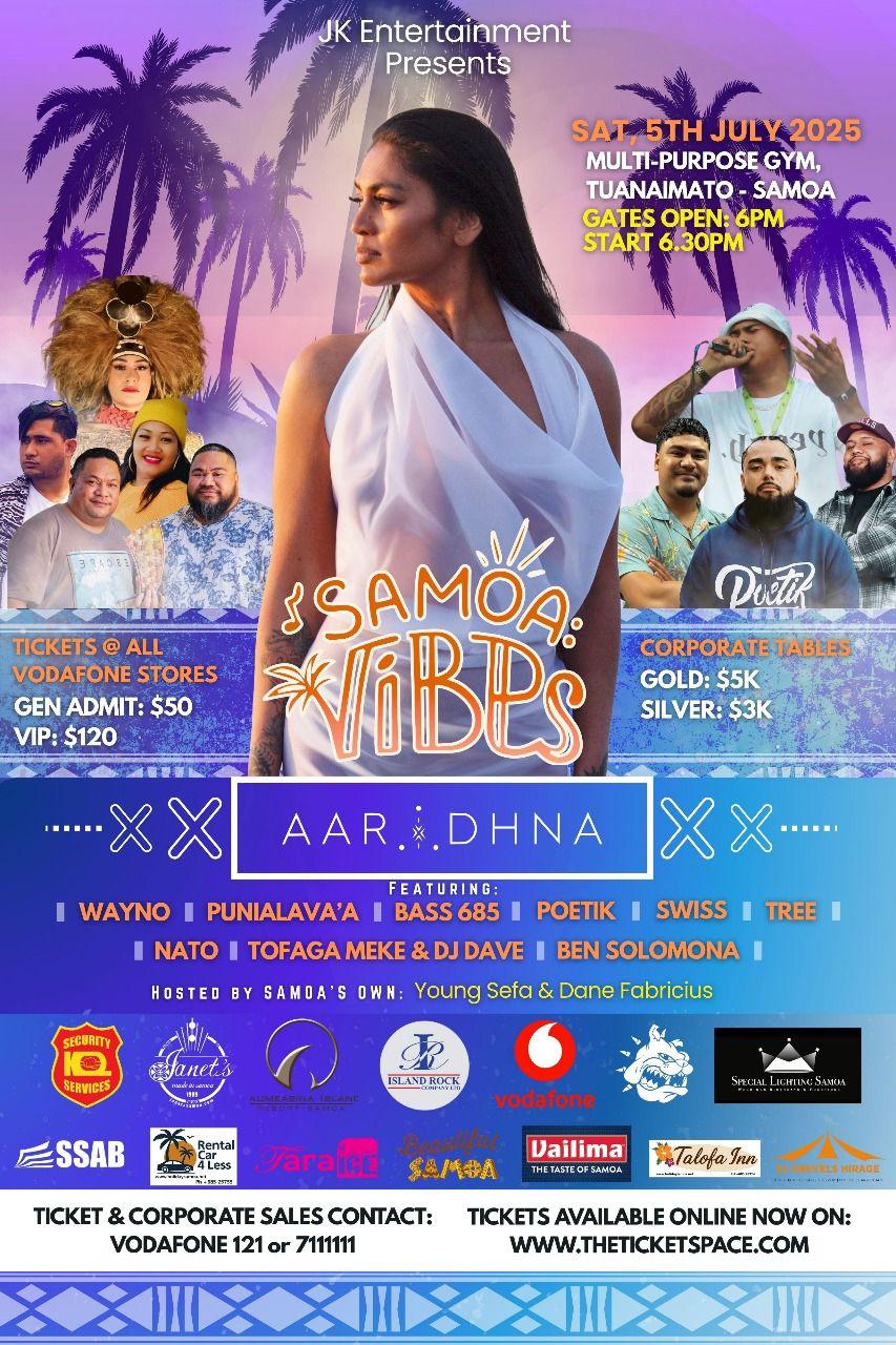 Tickets for SAMOA VIBES in Apia from Ticketspace