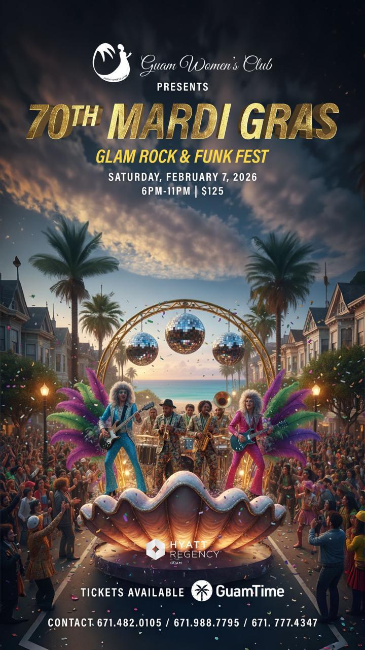 Tickets for 70th Mardi Gras, Glam Rock & Funk Fest in Tumon from GuamTime