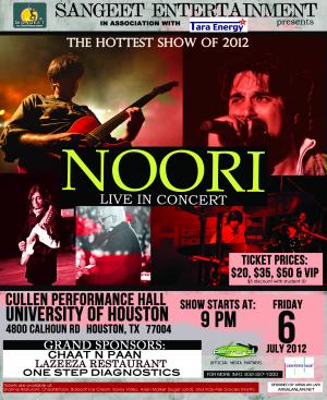 Tickets for NOORI LIVE IN CONCERT in Houston from ShowClix