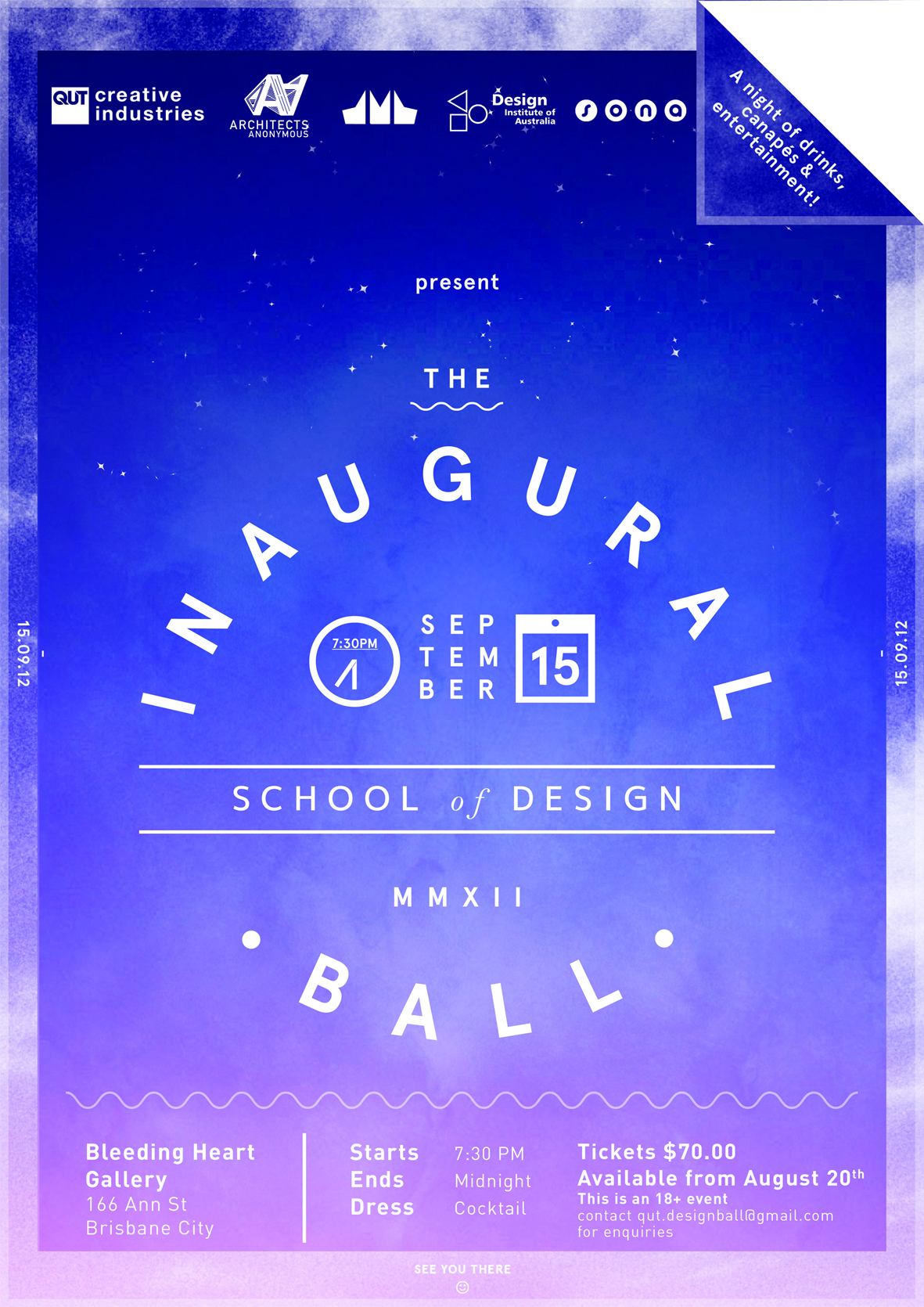 Tickets for QUT Inaugural School of Design Ball in Brisbane from ...