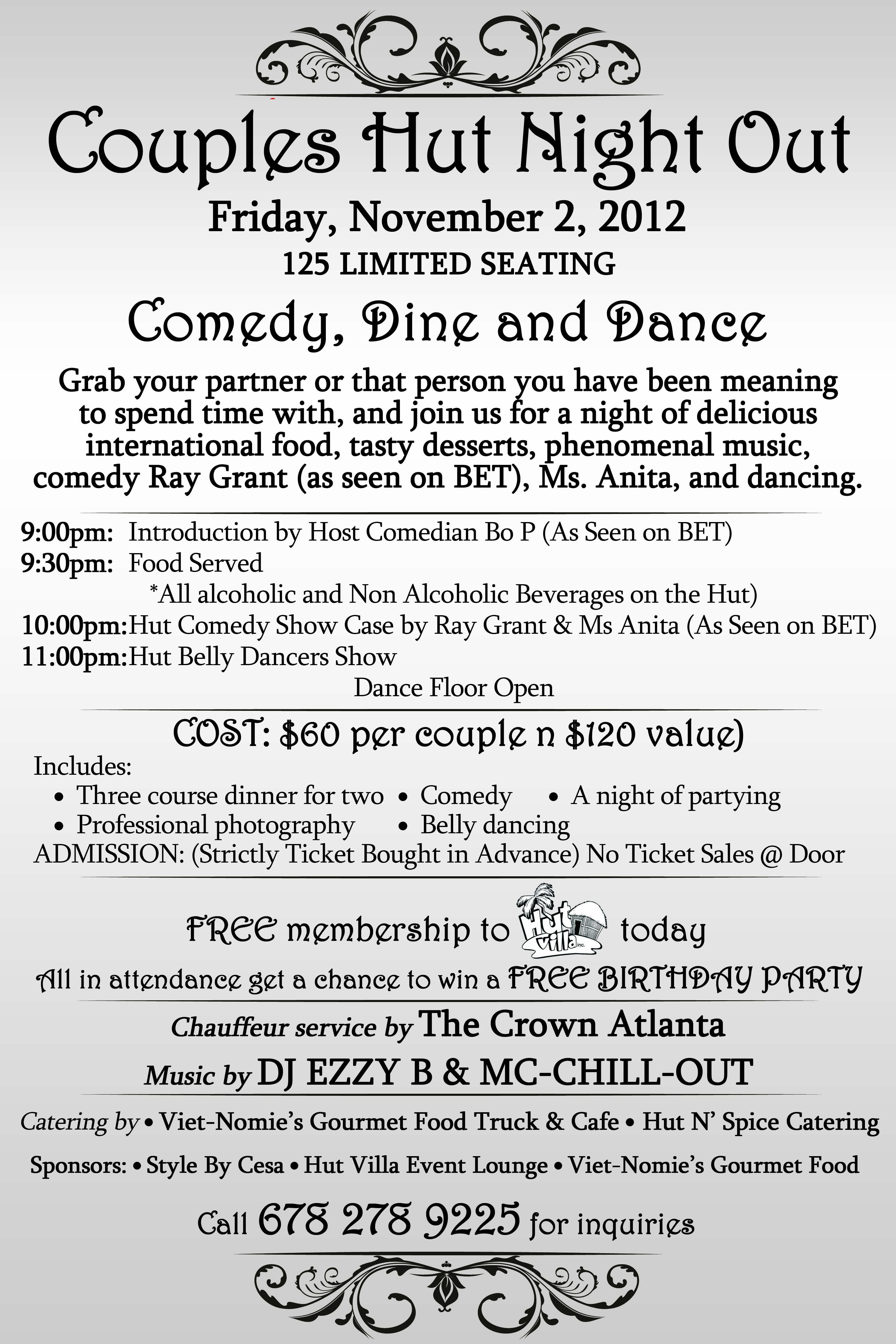 Tickets for Pre Thanks Giving Couples Night Out in ATLANTA from ShowClix