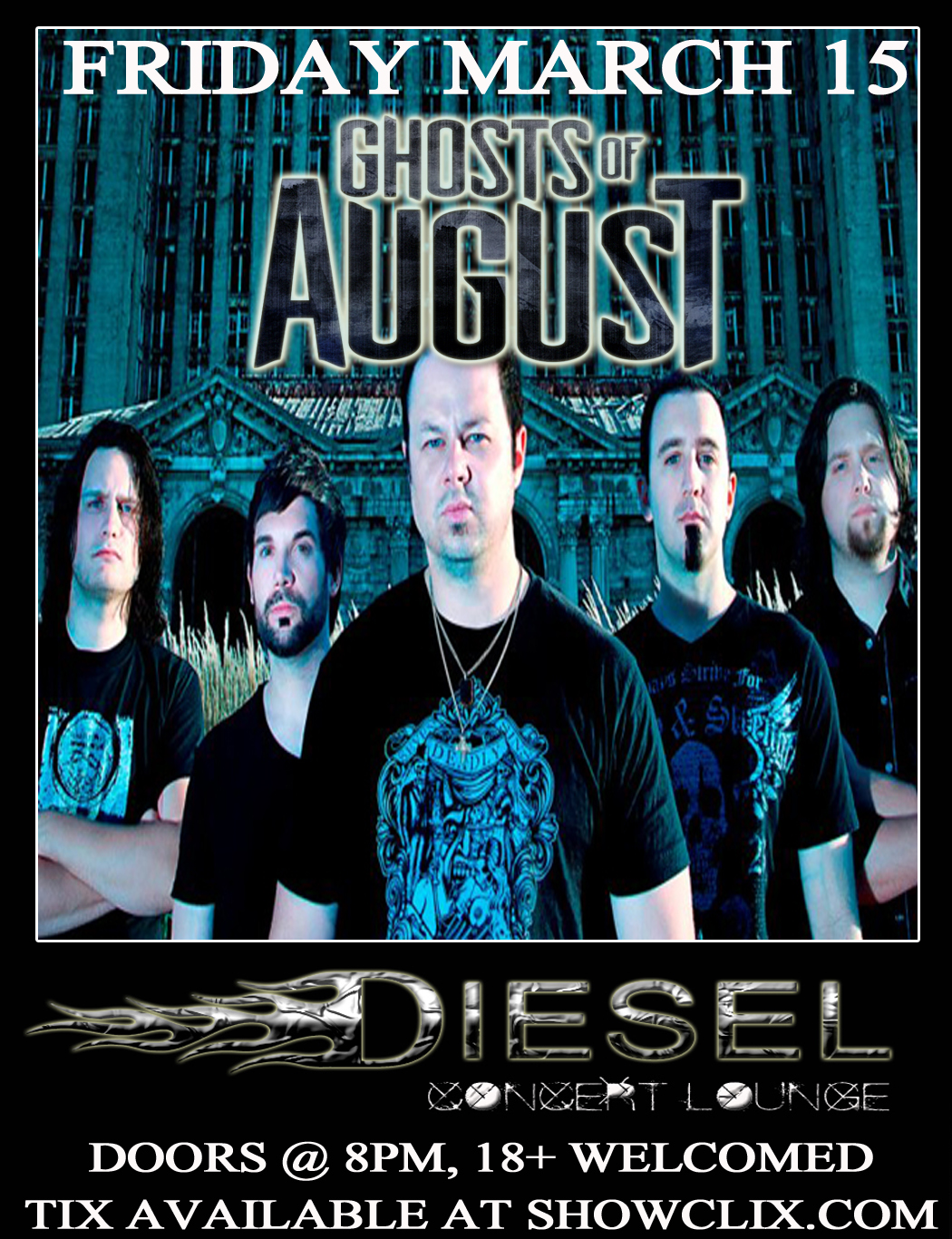 Tickets for GHOSTS OF AUGUST in Chesterfield Twp from ShowClix